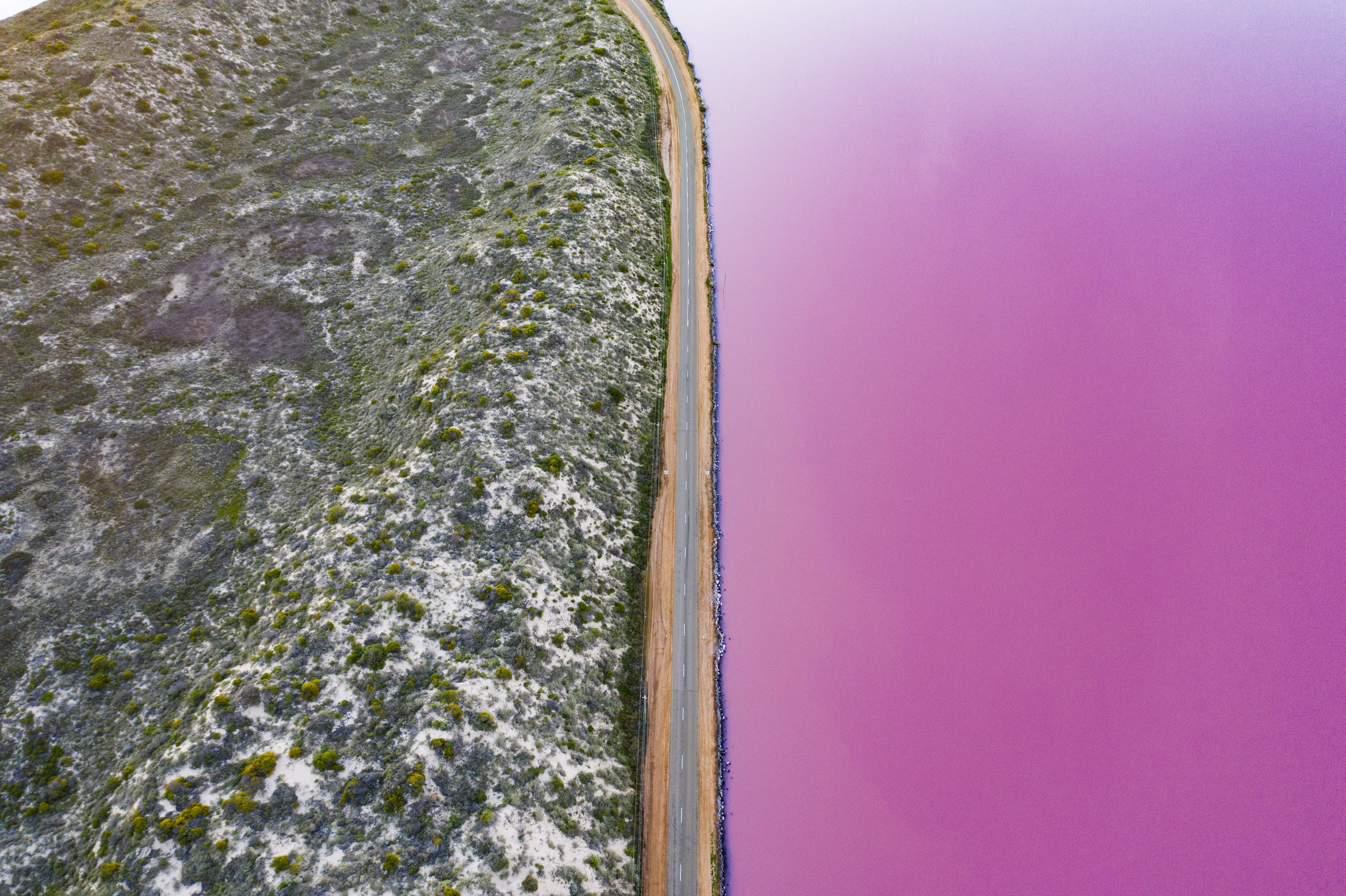 Pink Lake WA - Hutt Lagoon - WOW! | Australia's Coral Coast
